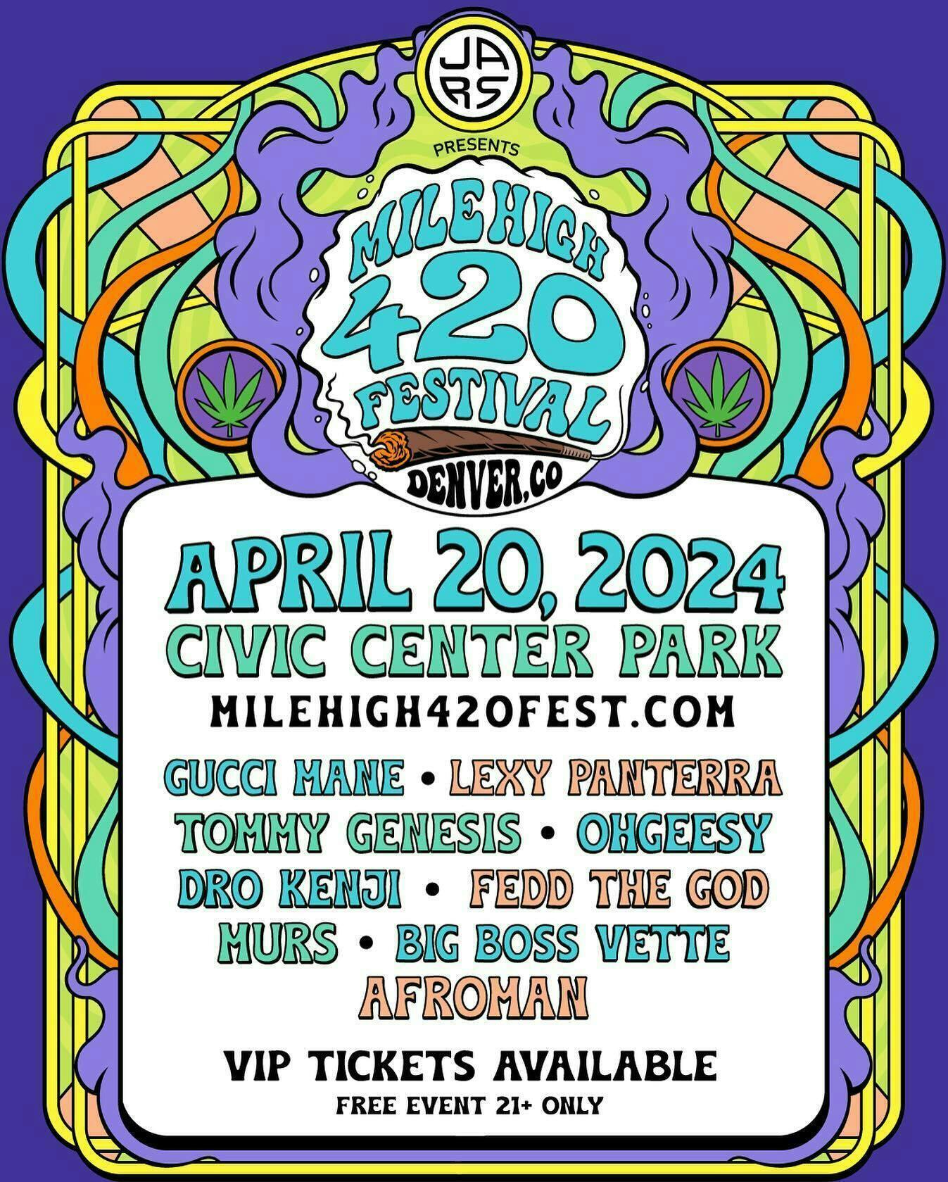 Mile High 420 Festival with WM Events in Denver, CO