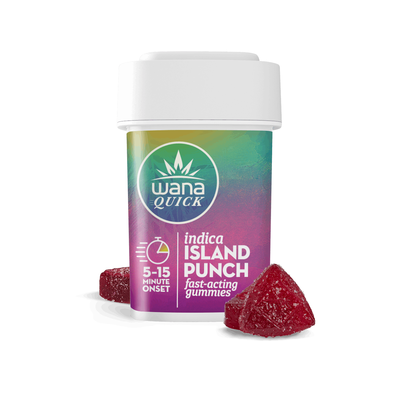 Wana | Edibles | Quick Gummies - Island Punch | 100mg 10 ...
