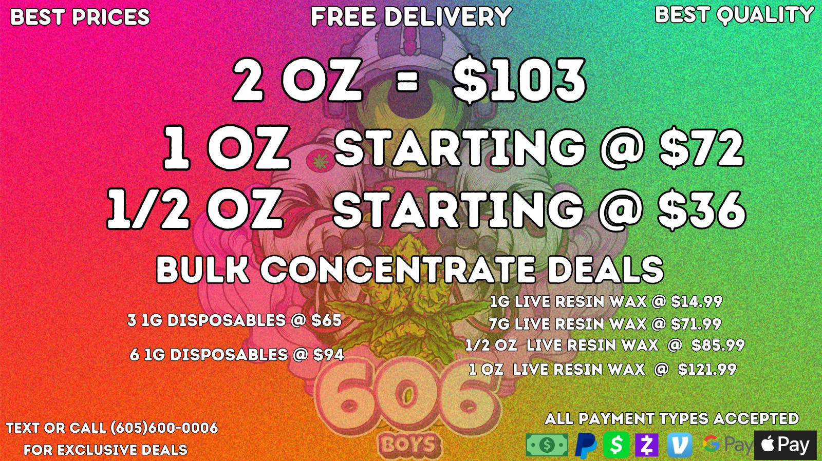 🔥 FIRE OZ SPECIALS! 🔥 at 606 Boys | Weedmaps