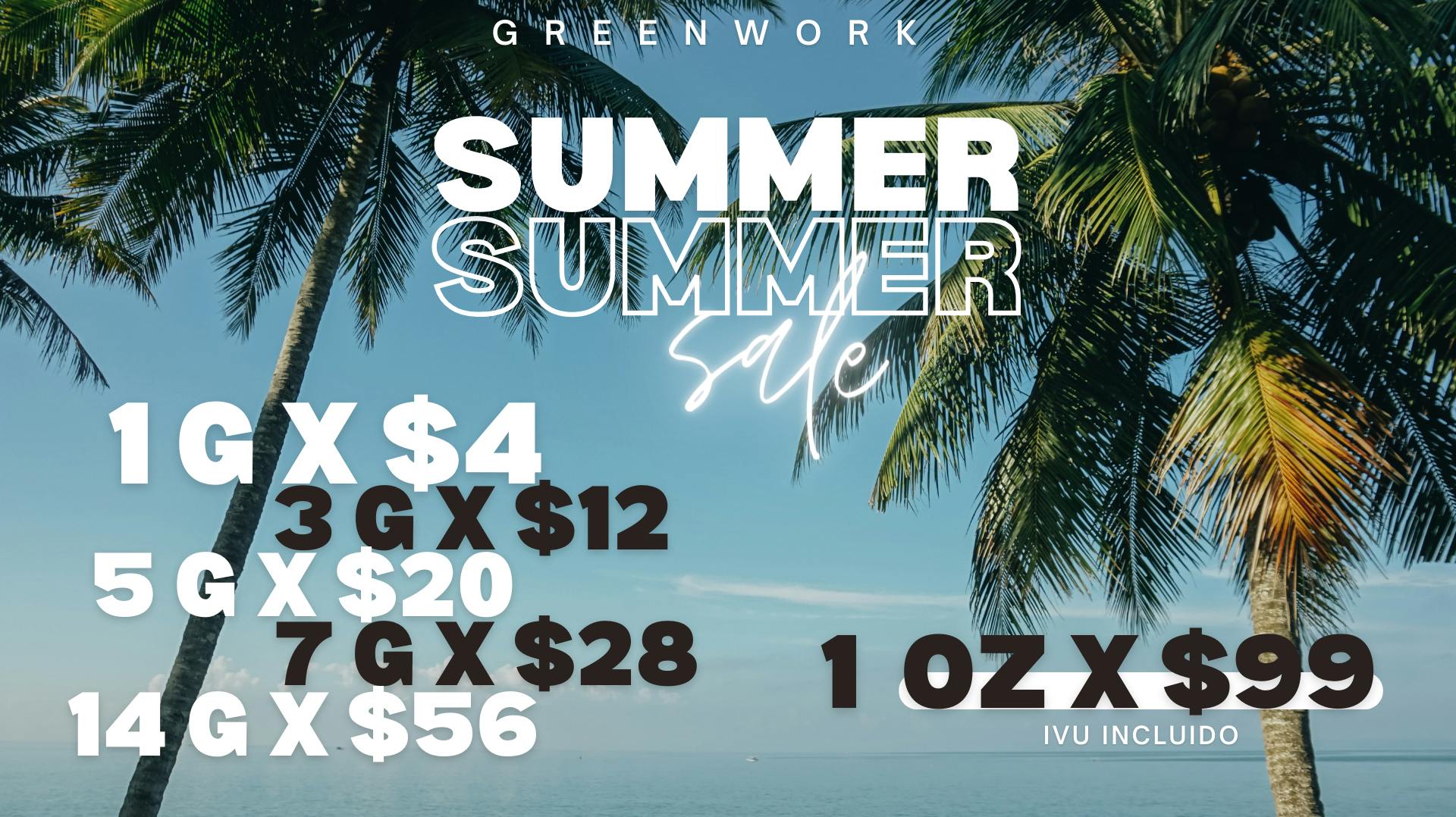 Greenwork Summer Flower Sale! at Greenwork | Weedmaps