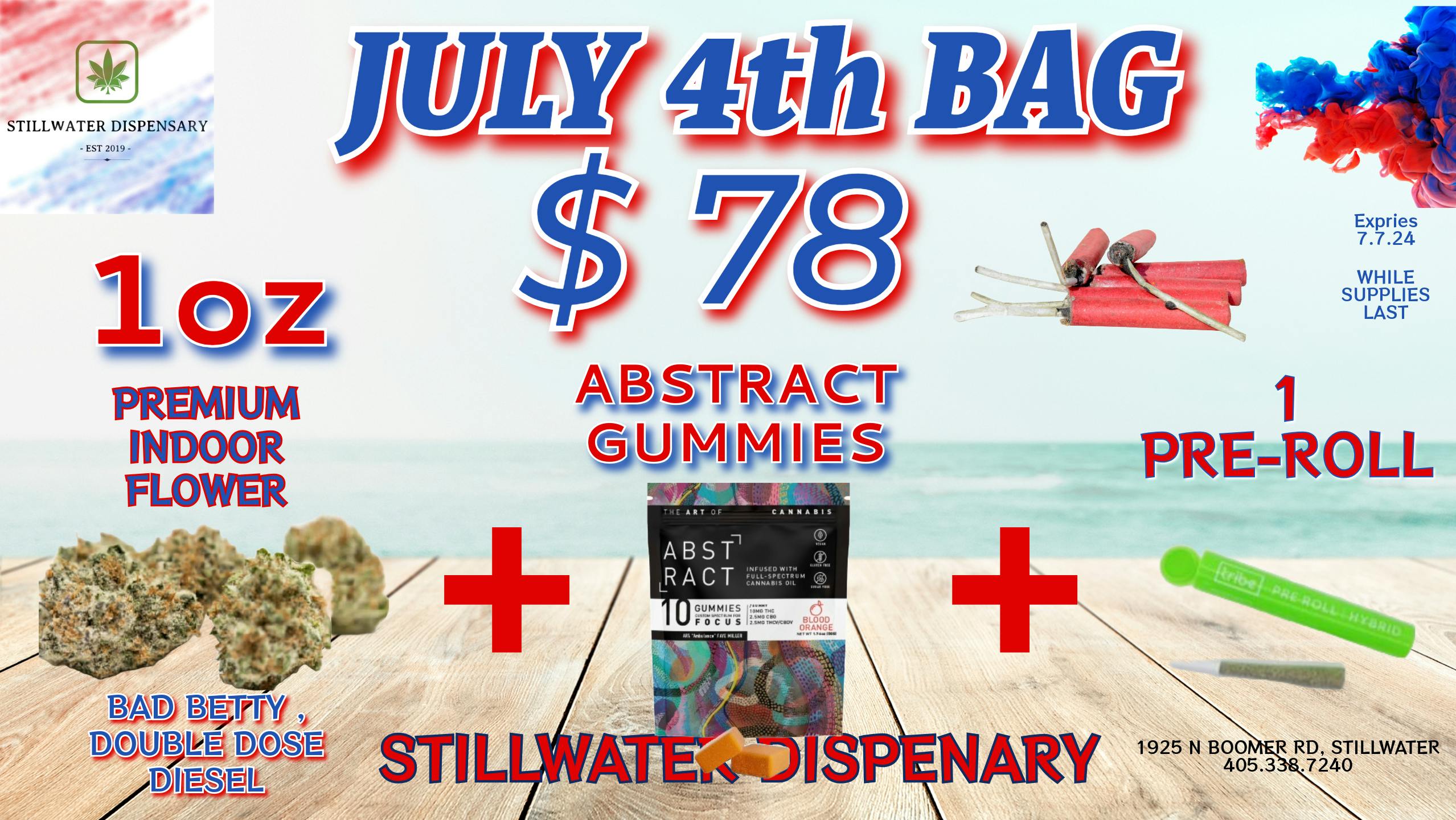 SAVE BIG WITH US THIS 4TH $$ at Stillwater Dispensary | Weedmaps