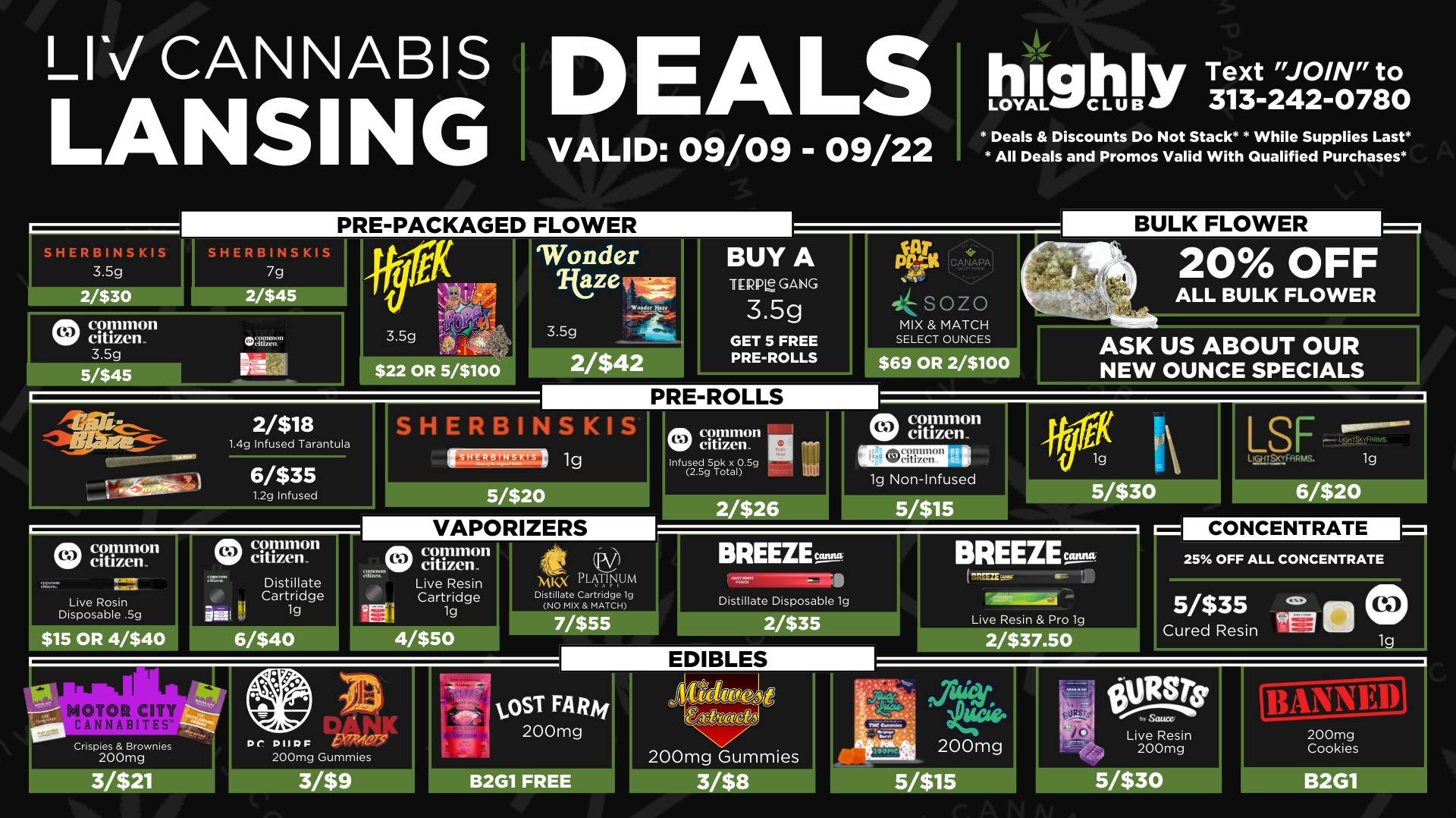 Fresh New Deals At LIV Lansing! at LIV Cannabis: Lansing | Weedmaps