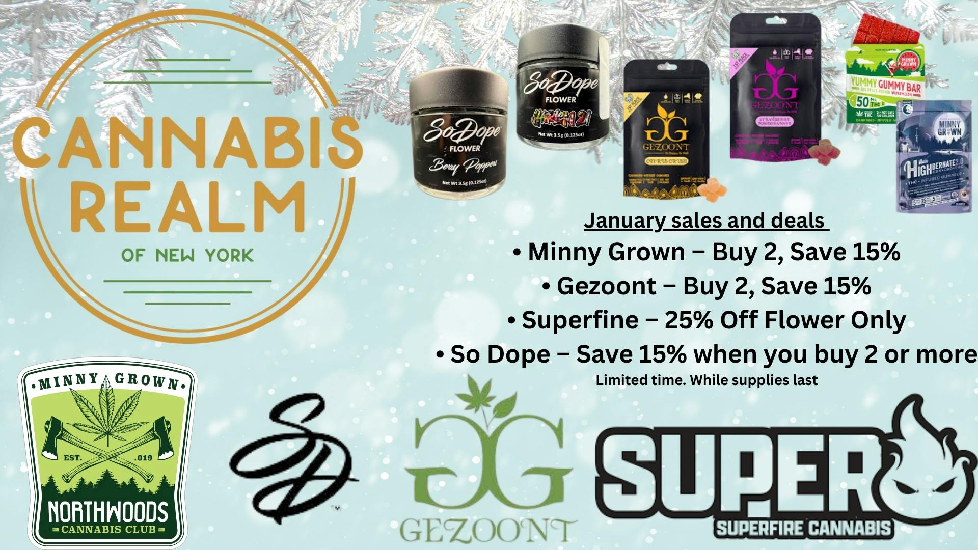 January Winter Sale ! at Cannabis Realm of New York - White Plains ...