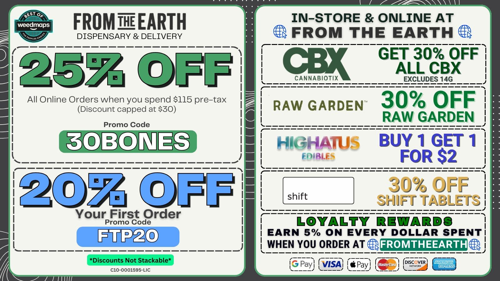 25% Off Orders & 20% Off FTP (MONDAY DEALS) at From the Earth ...