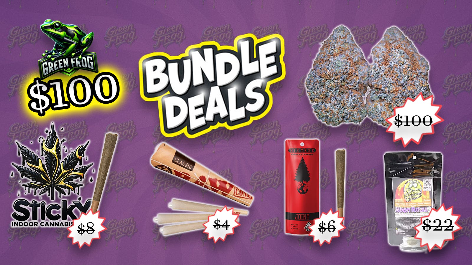Bundle Deal #02 at Green Frog Delivery (Tax Included) | Weedmaps