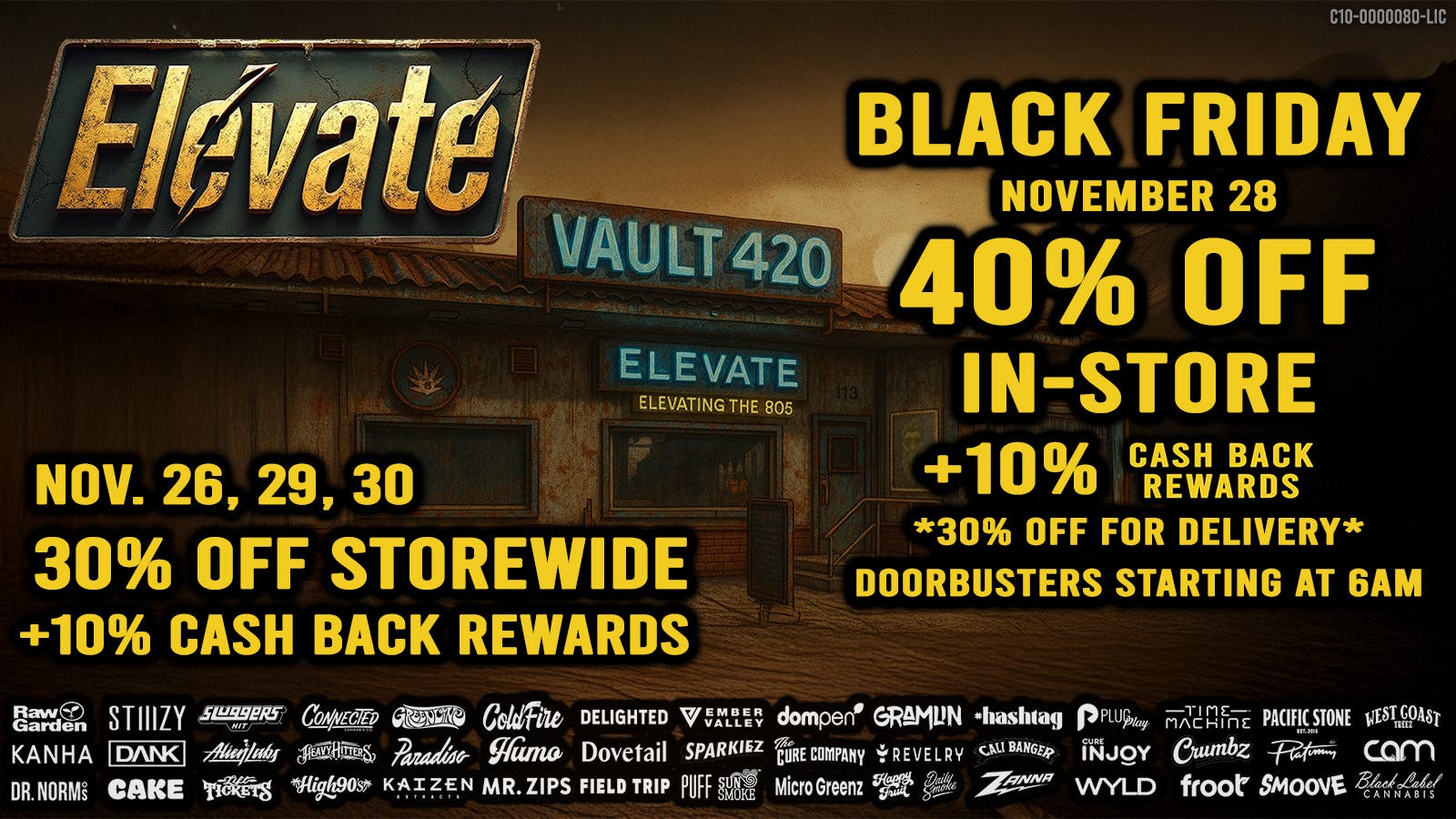 30% Off Plus 10% Cash Back Rewards!! Holiday Sale! at Elevate Lompoc ...