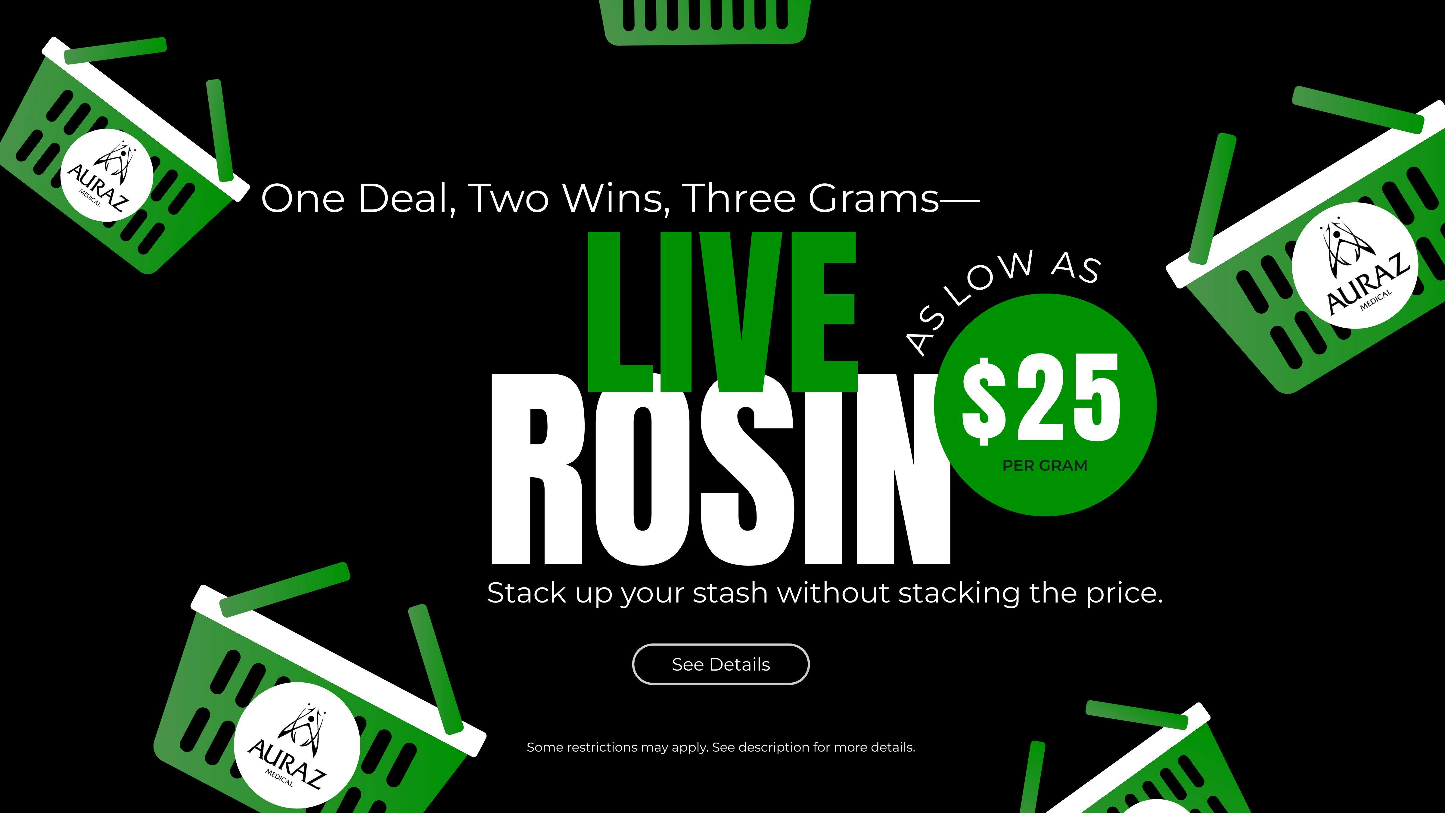 One, Two, Three Grams... ONLY $75 at Auraz Medical | Weedmaps