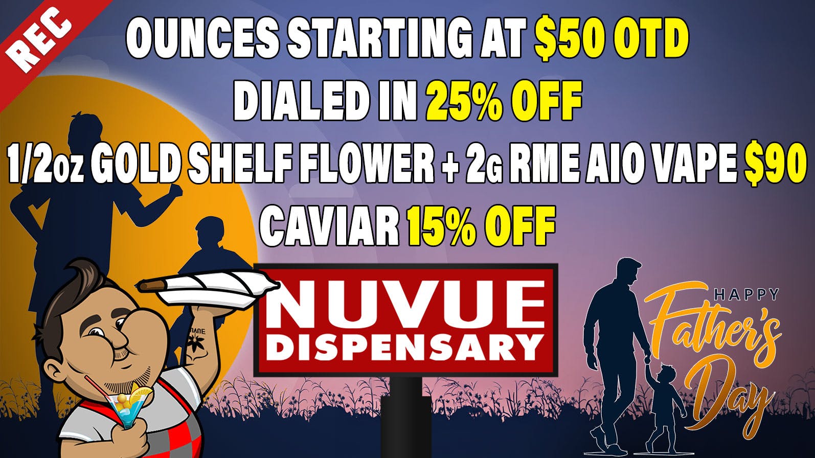15% off RME Live Resin & InHouse Full Bud PreRolls at NuVue - Trinidad ...