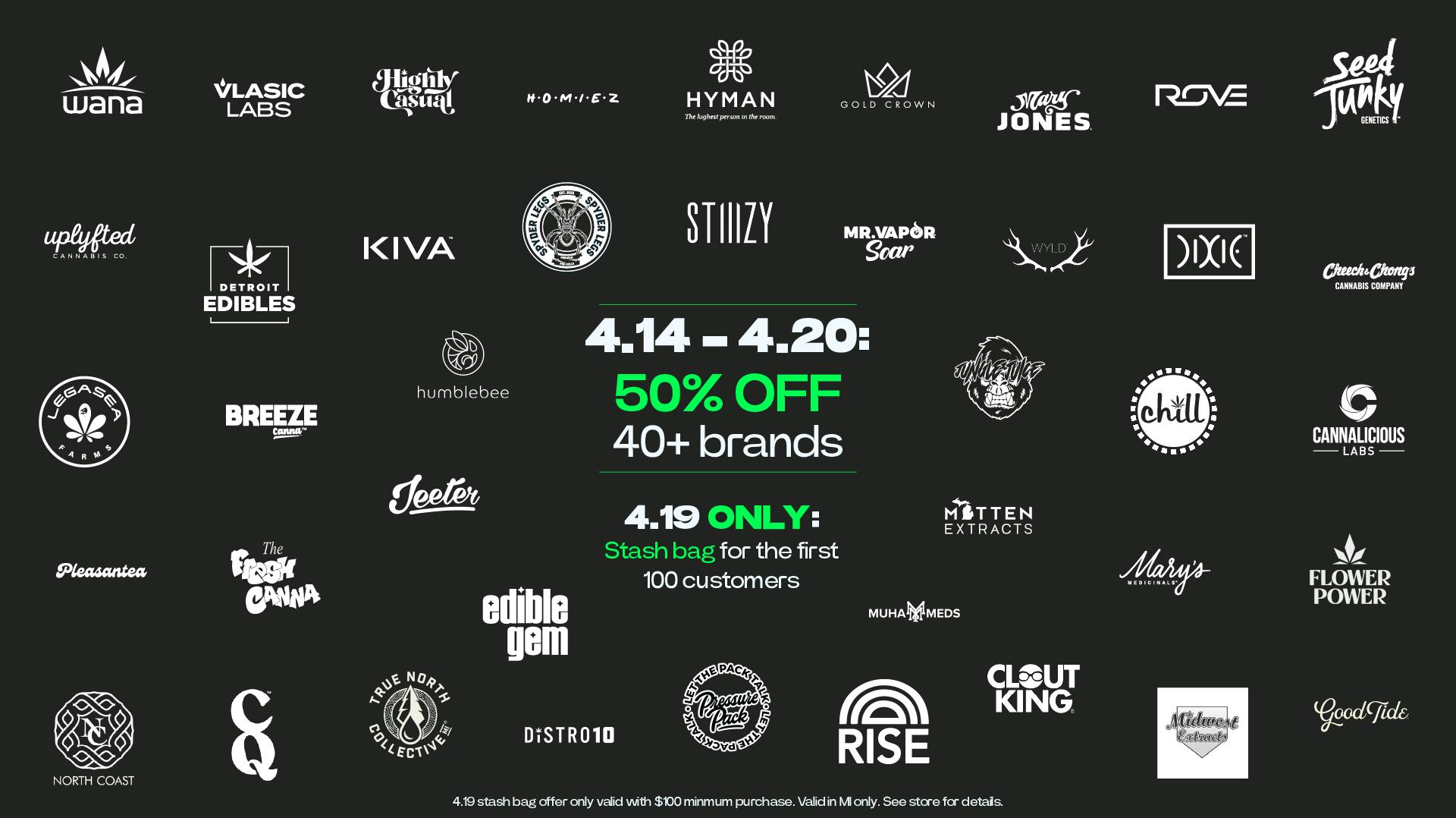 4/19 Smoke Responsibly - 50% Off 40+ Brands at JARS Cannabis - Battle ...
