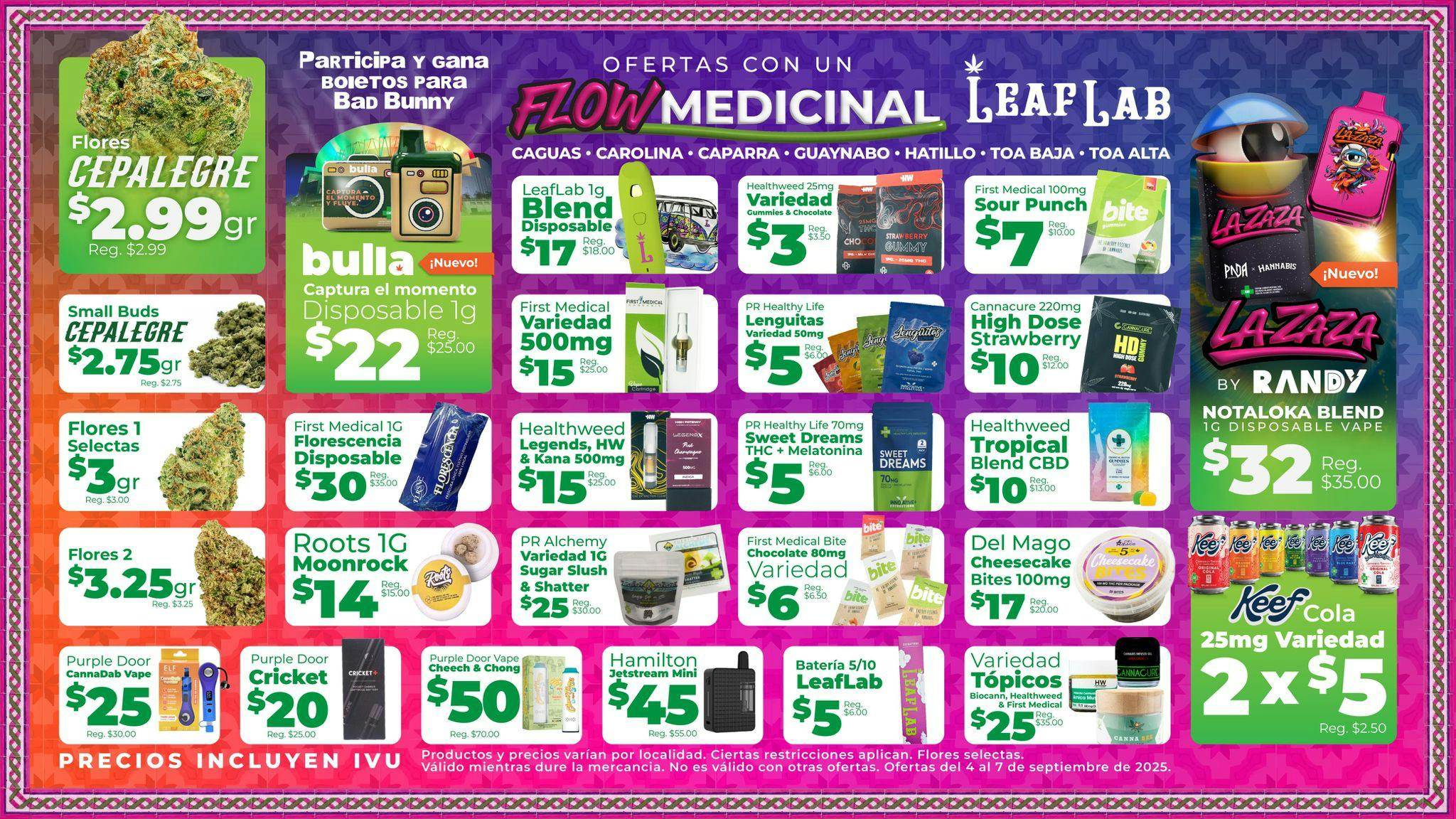 🟢LEAF LAB OFERTAS🟢 at Leaf Lab - Toa Alta | Weedmaps