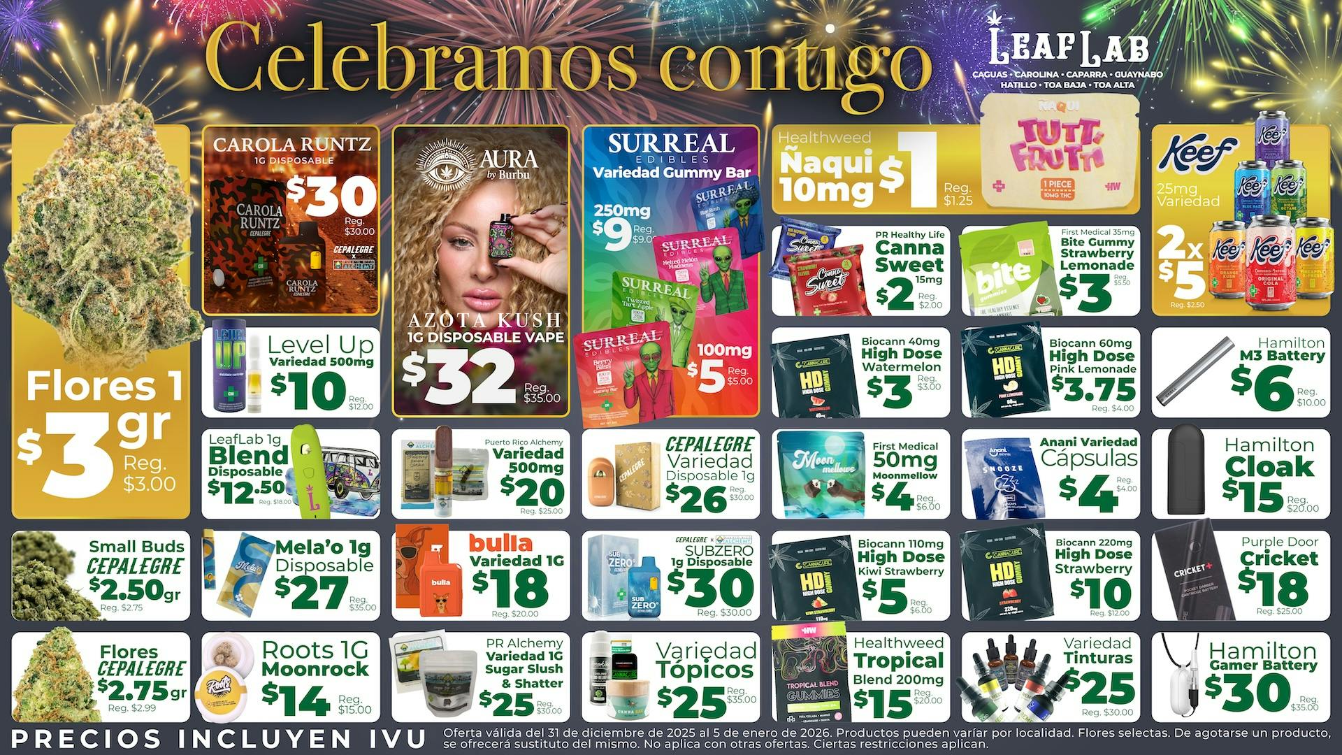 🟢 LEAFLAB OFERTAS 🟢 at Leaf Lab - Carolina | Weedmaps