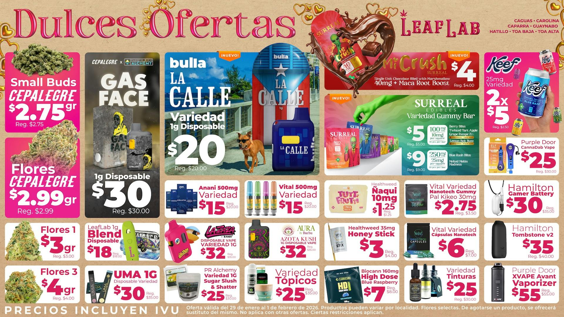 🟢 LEAFLAB OFERTAS 🟢 at Leaf Lab - Caparra | Weedmaps