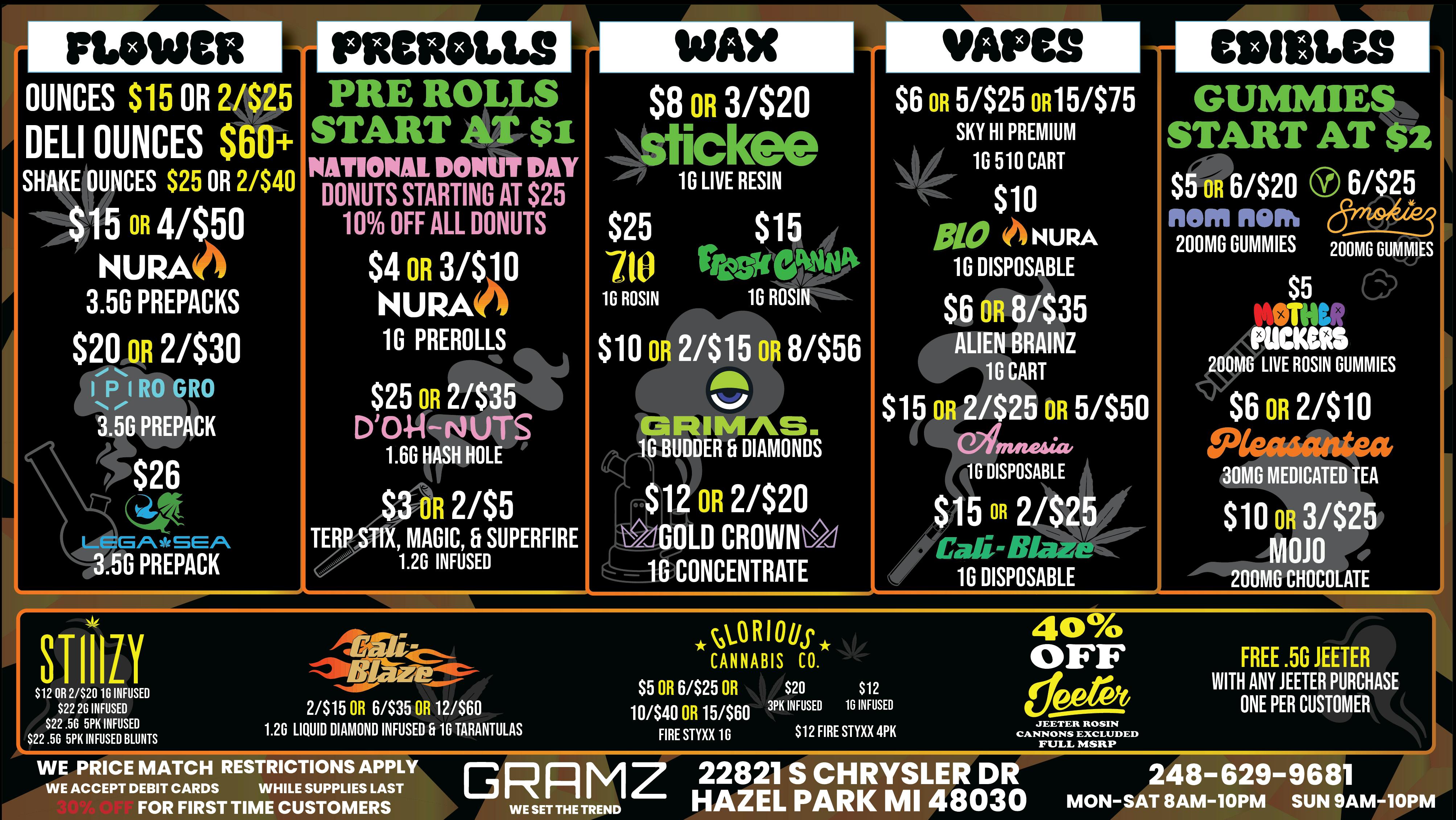 NATIONAL DONUT DAY! 10% OFF ALL DONUTS! at Gramz Cannabis - Hazel Park ...