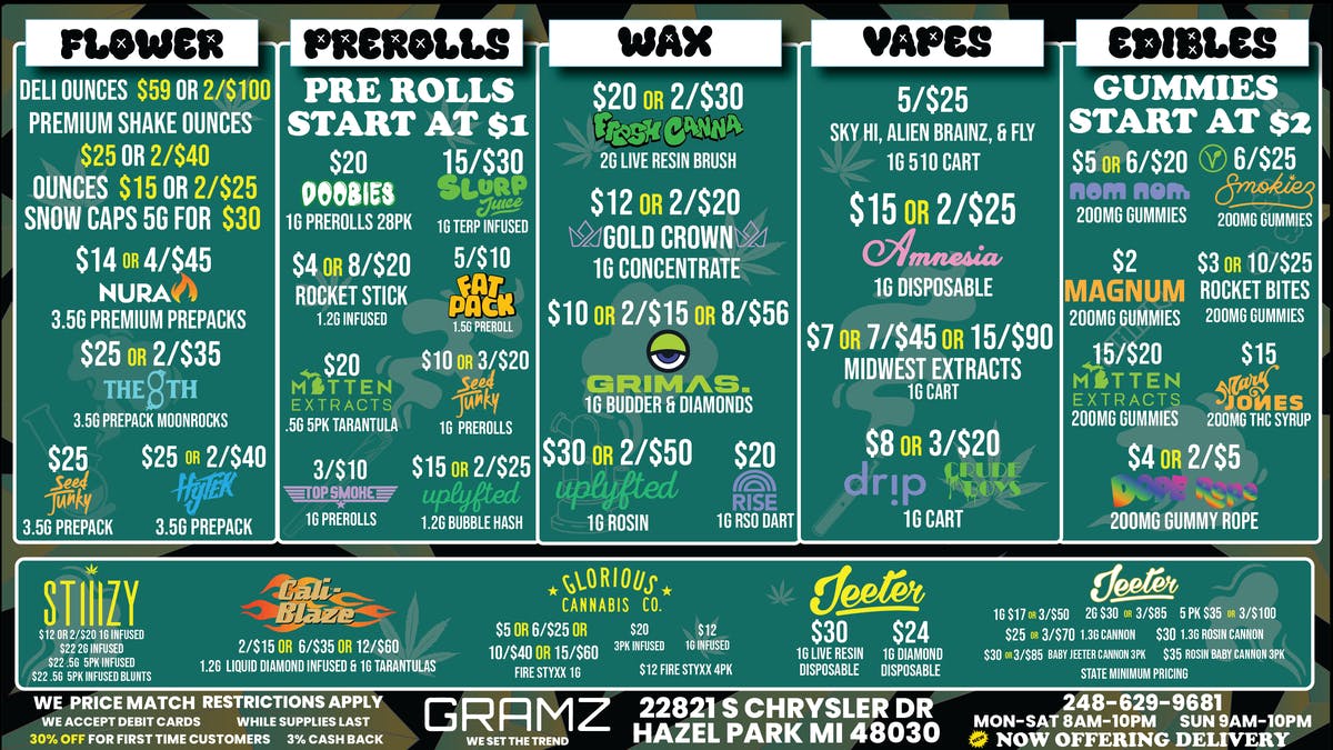 $30 5G SNOWCAPS SPECIALS! 30% OFF NEW CUSTOMERS! at Gramz Cannabis ...