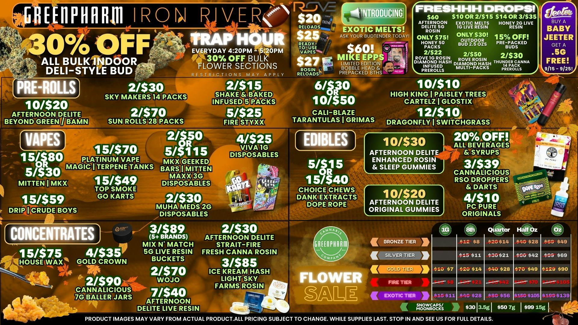 🍂FALL INTO SAVINGS!!!🍂 at Green Pharm Iron River - Rec - Now Open ...