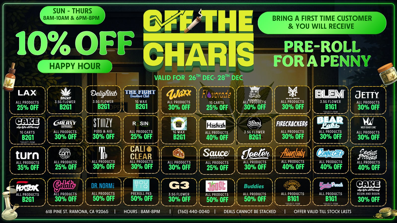 Grab the Deals Before They’re Gone @ OTC!! at Off the Charts - Ramona ...