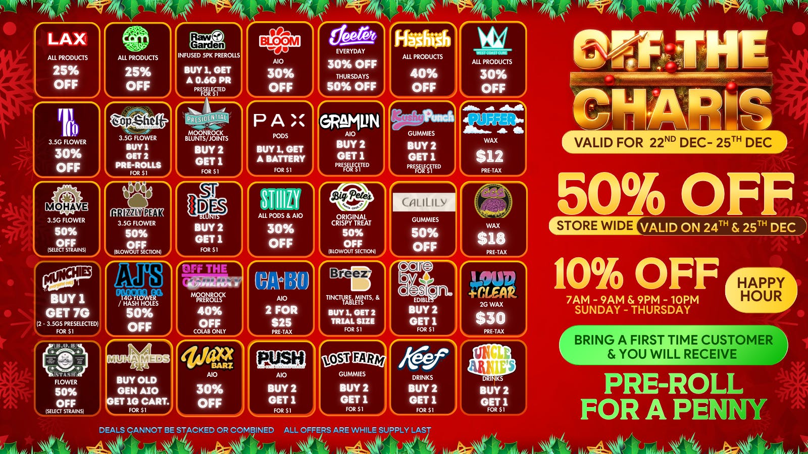 🎁 ️HOLI-BLAZE IT ️🎁 at Off The Charts - Costa Mesa | Weedmaps