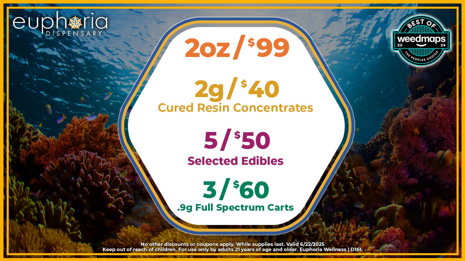 2oz for $99 | 2g for $40 Cured Resin Concentrates at Euphoria Wellness ...