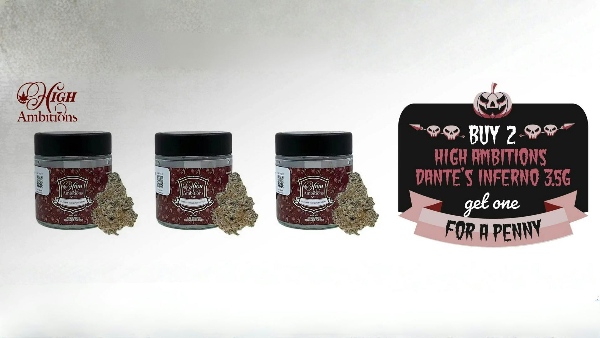 Buy 2 High Ambitions Dante's Inferno 3.5g get one at Planet Nugg Weed ...