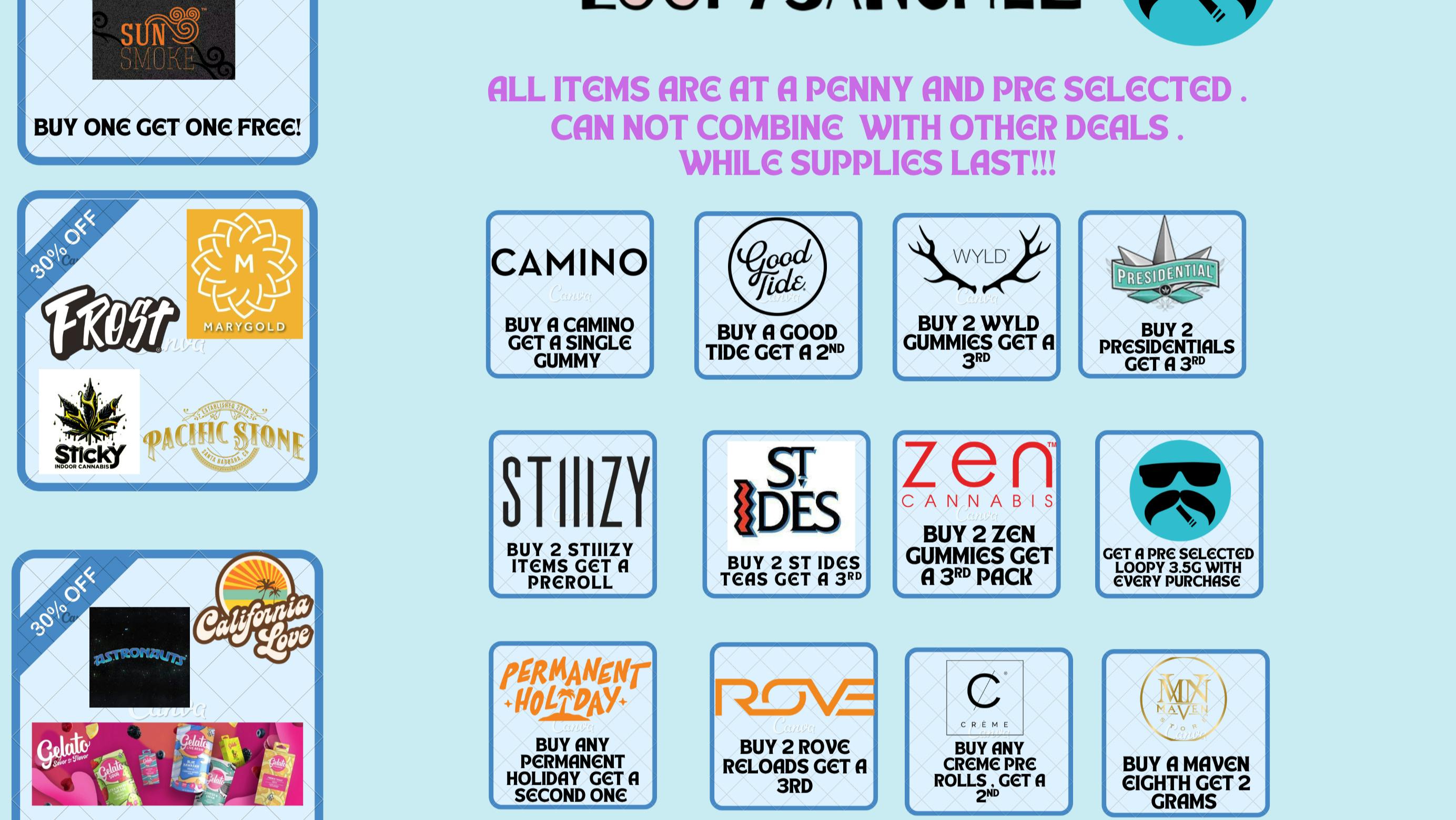 MONDAY MUNCHIE DEALS at Loopy Sanchez | Weedmaps