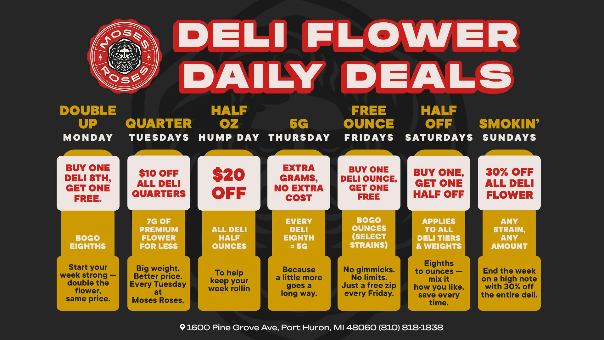 🔥 Moses Roses Deli Flower Deals ALL Week Long! 🔥 at Moses Roses Port ...