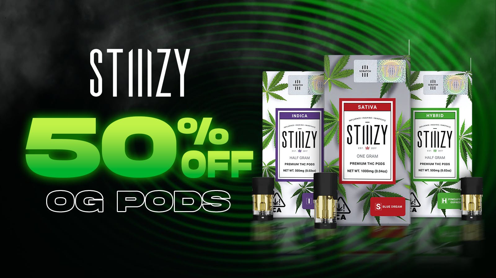 50% Off STIIIZY Original Pods! at Leaf and Lion powered by Kushagram ...