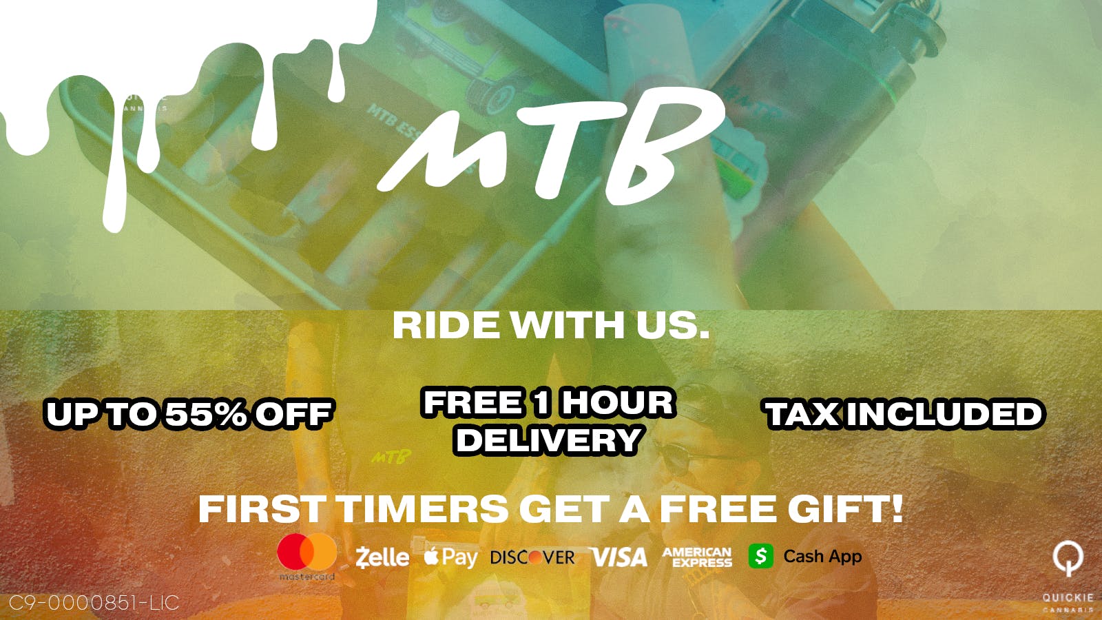 55% OFF+FREE GIFTS at Quickie Cannabis Delivery | Weedmaps