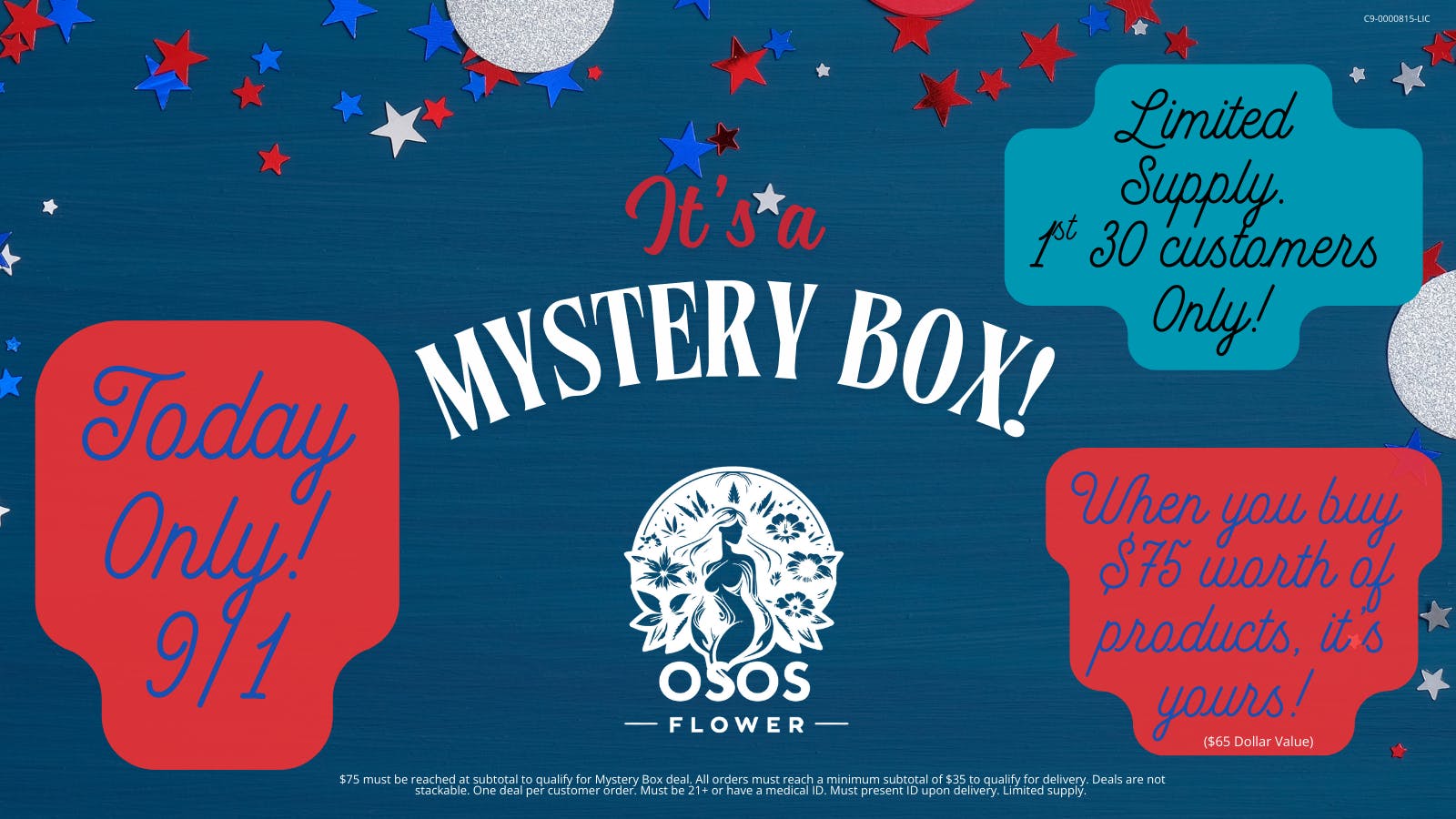 Labor Day Mystery Box! at Osos Flower | Weedmaps