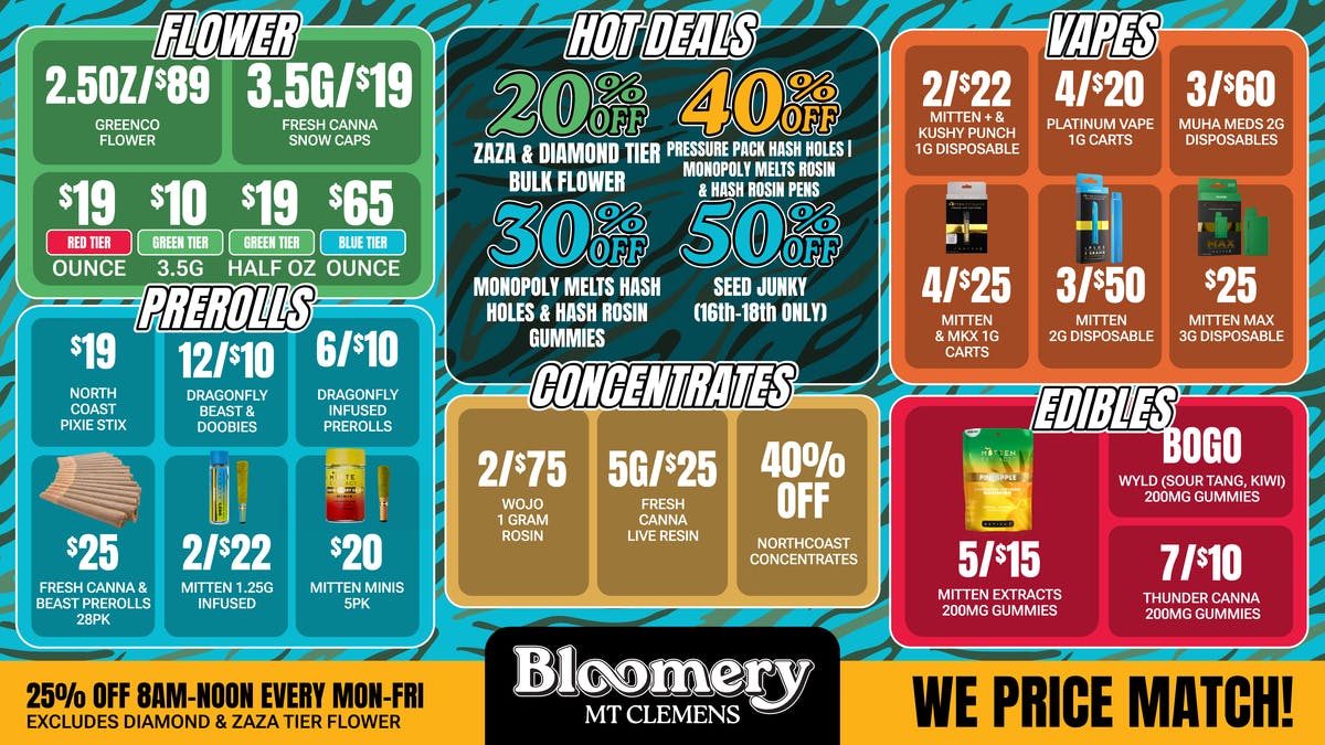 40% OFF Monopoly Melts Rosin & Hash Rosin Pens at Bloomery Cannabis Mt ...