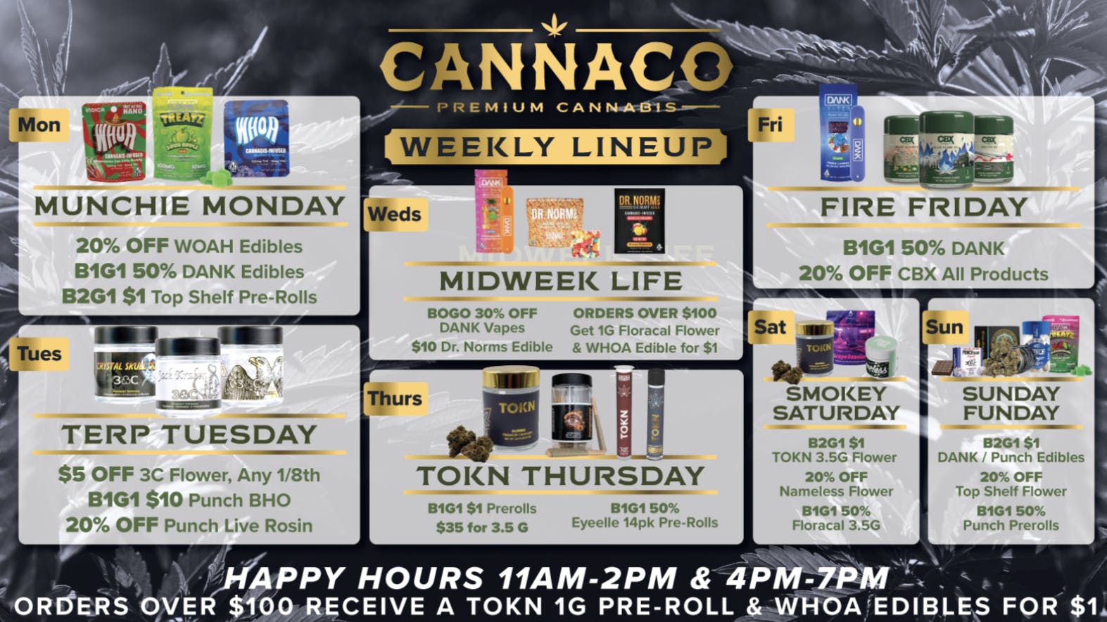 $1 Pre-Rolls + Edibles With Orders $100+ at CannaCo Delivery- Poway ...