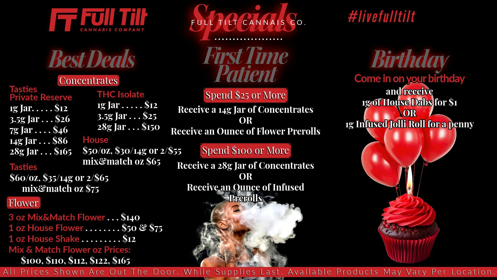 $120 Ounce of Live Diamonds in Sauce at Full Tilt Cannabis Co - Miami ...