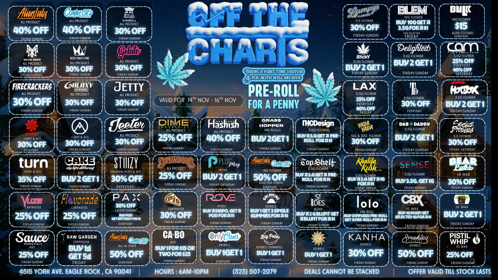BEST DEALS IN LA!! at Off The Charts - Eagle Rock | Weedmaps
