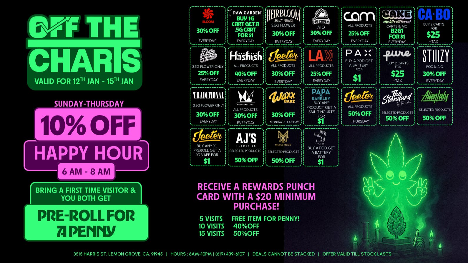 OFF THE CHARTS LEMON GROVE at Off the Charts - Lemon Grove | Weedmaps