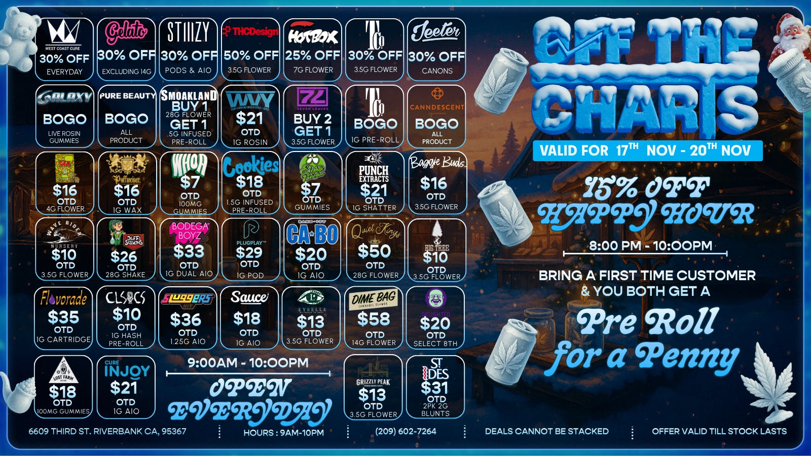 Weather is frightful, OTC Fire is so Delightful at Off The Charts ...