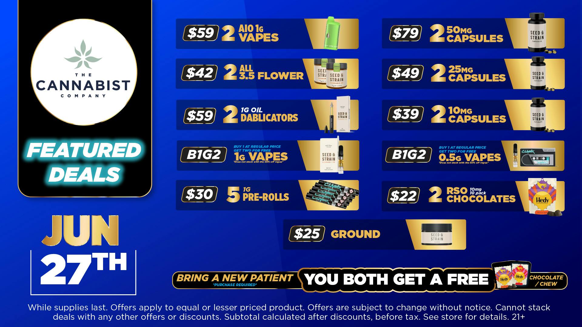 6/27/25 Specials at Cannabist Bonita Springs | Weedmaps