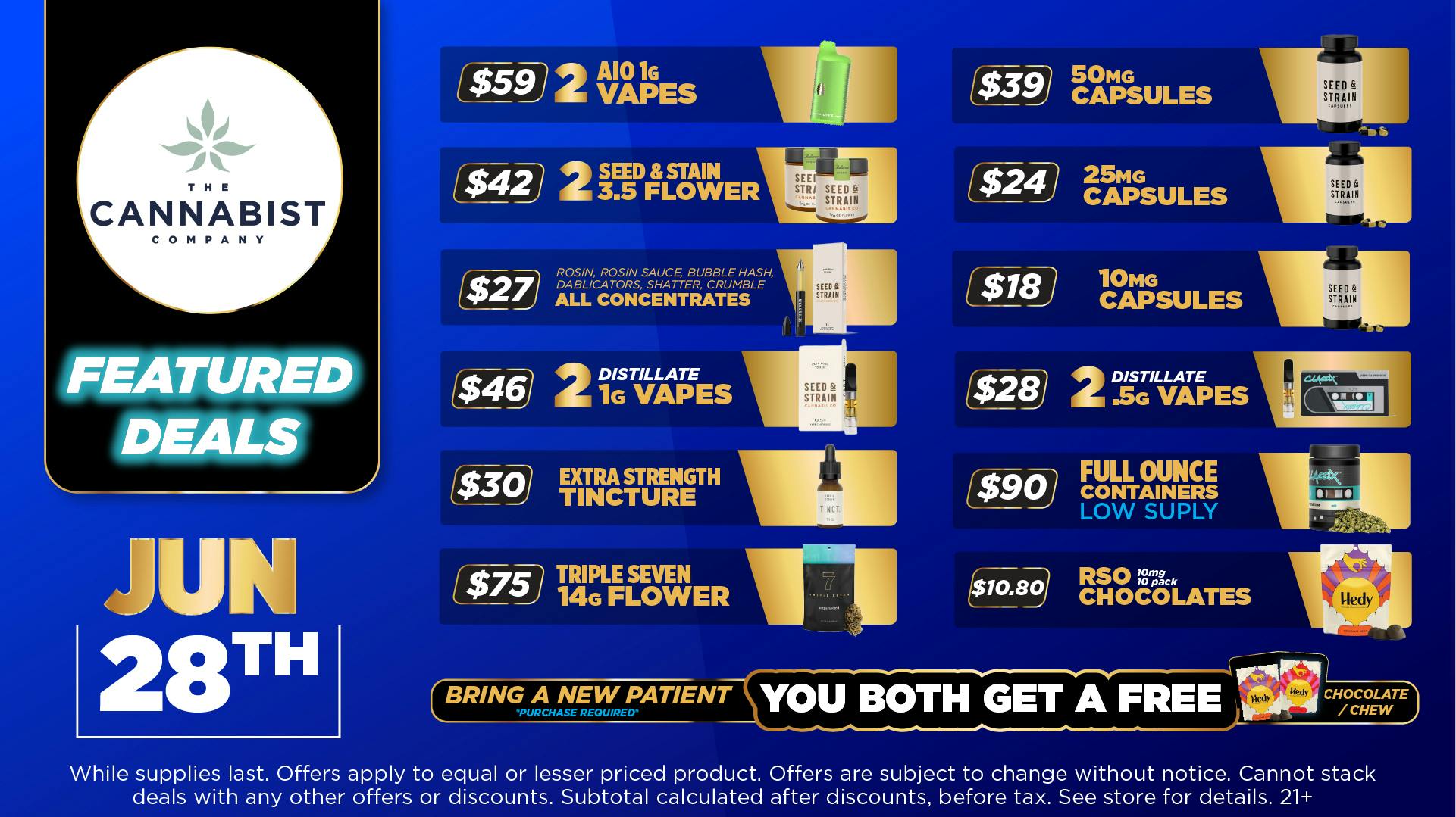 6.28.25 Specials at Cannabist Delray Beach | Weedmaps