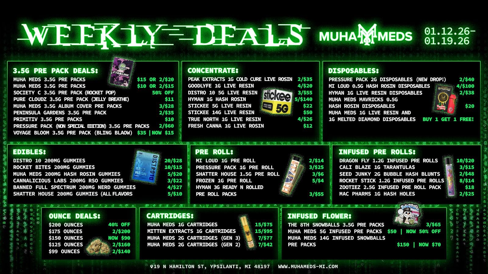 I HAVE NO HEADLINER.. I'M TIRED! 10:30AM-2PM at Muha Meds Ann Arbor - Recreational Delivery ...