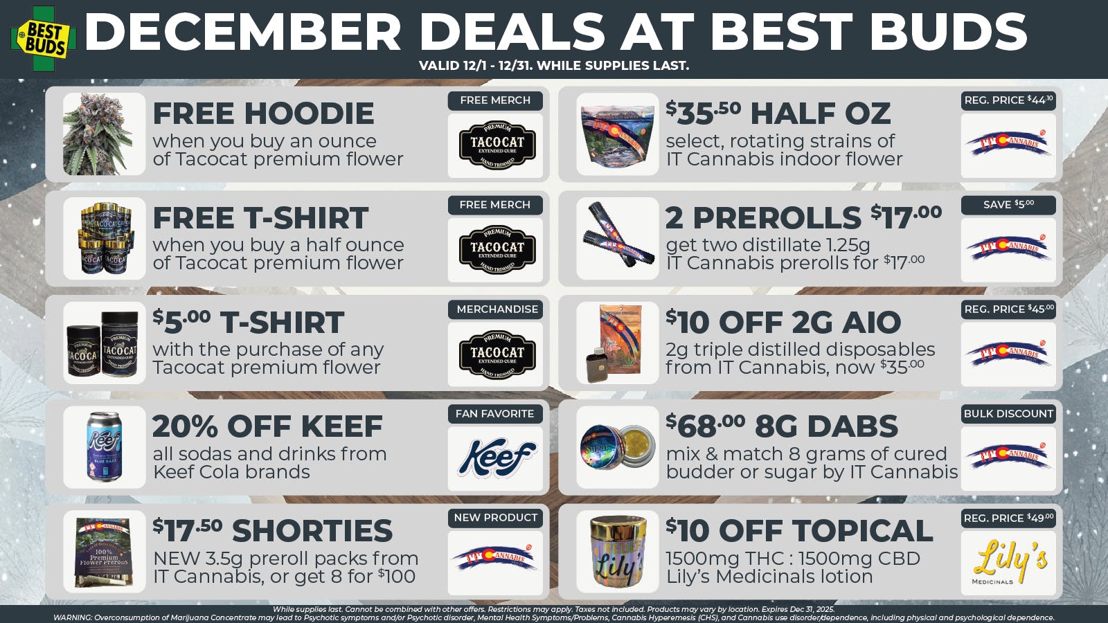 ️ $35.50 Half OZ, Stock Up for the Holi-daze! at Best Buds - Aurora DIA | Weedmaps