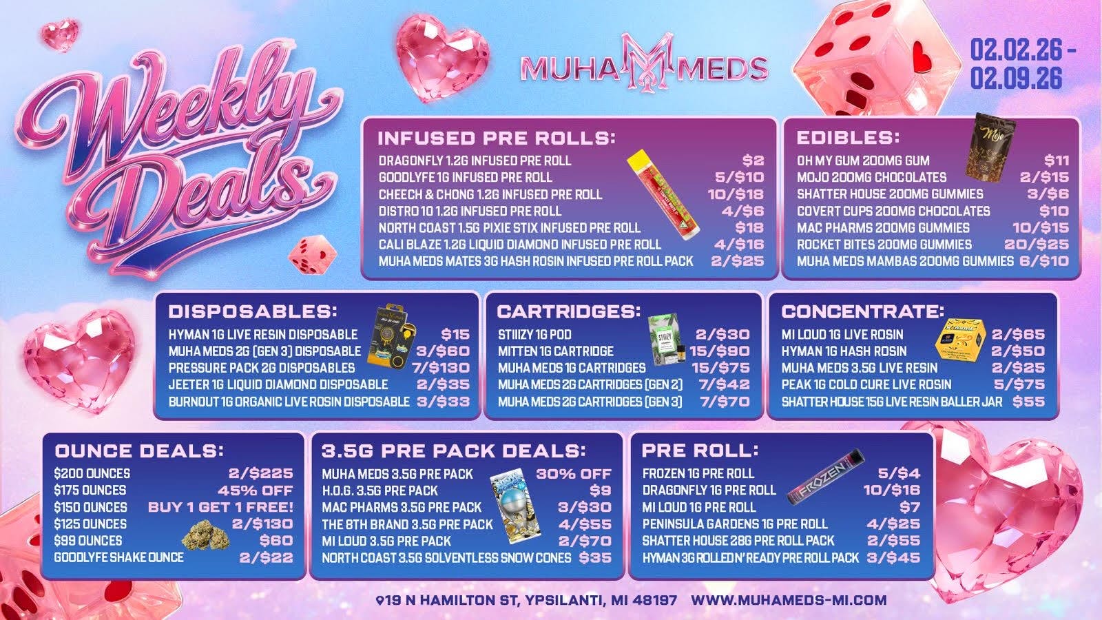 MUHA MEDS WEEKLY DEALS 02/02/26 - 02/09/26 at Muha Meds Ann Arbor ...