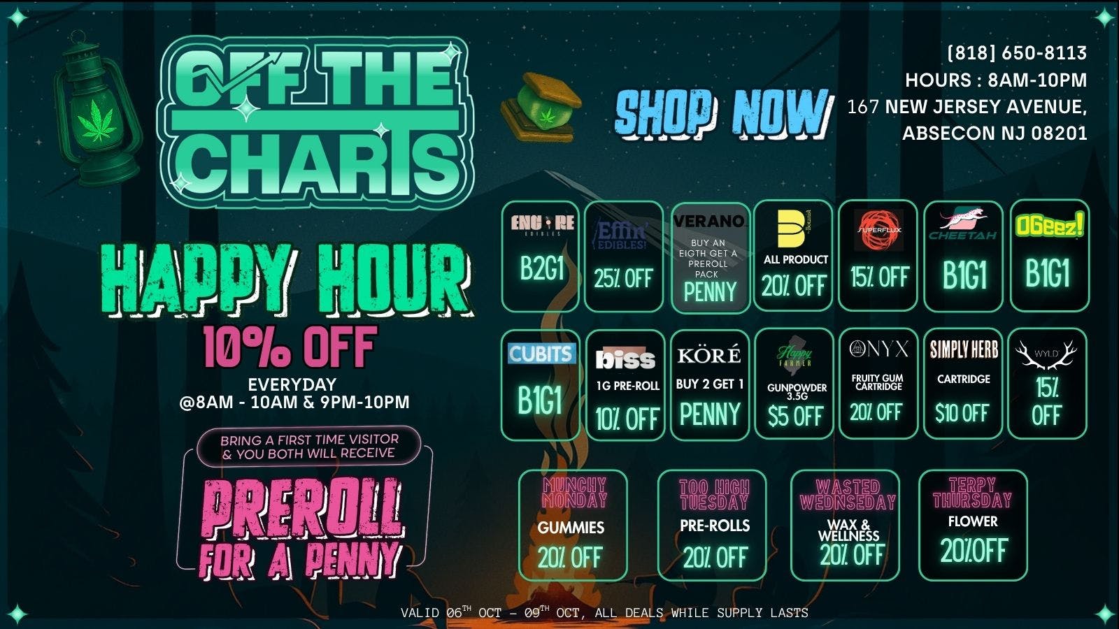 FTP 35% OFF!!!! at Off The Charts - New Jersey | Weedmaps