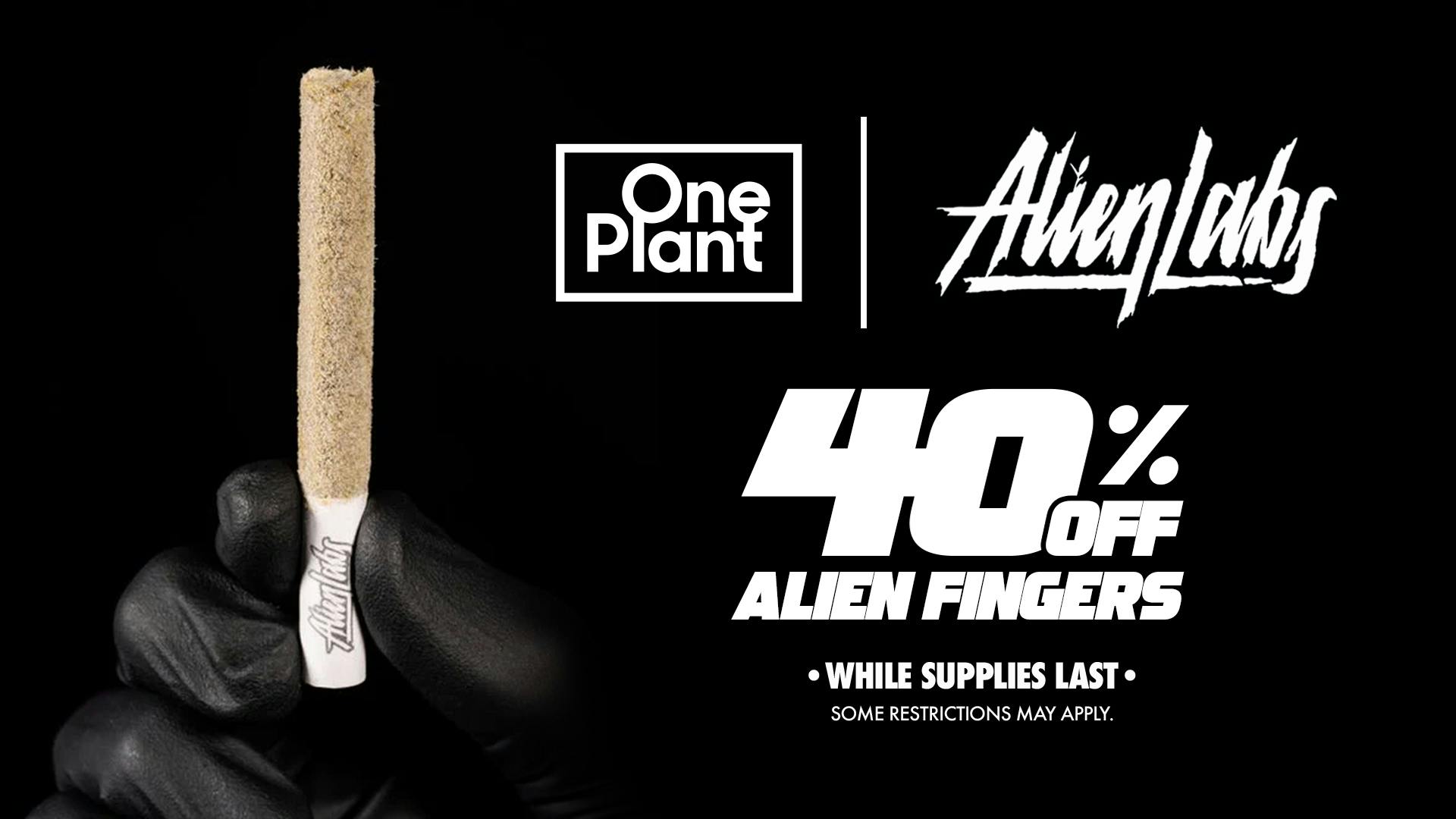40% OFF Alien Labs 1g Infused Prerolls at One Plant Lompoc | Weedmaps