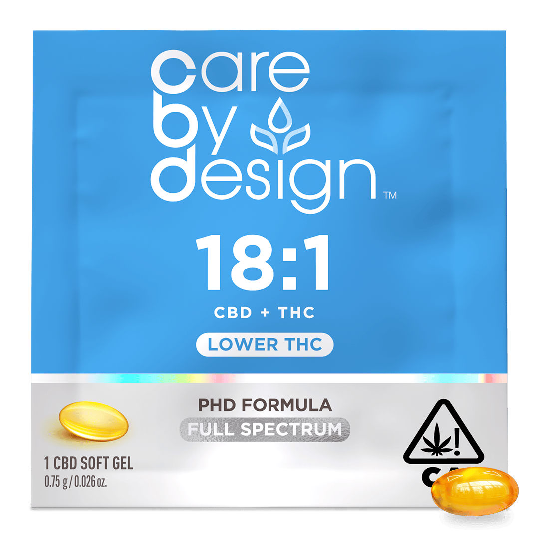 Care By Design | 18:1 Full Spectrum CBD Soft Gels 0.6mg THC 1ct - Care ...