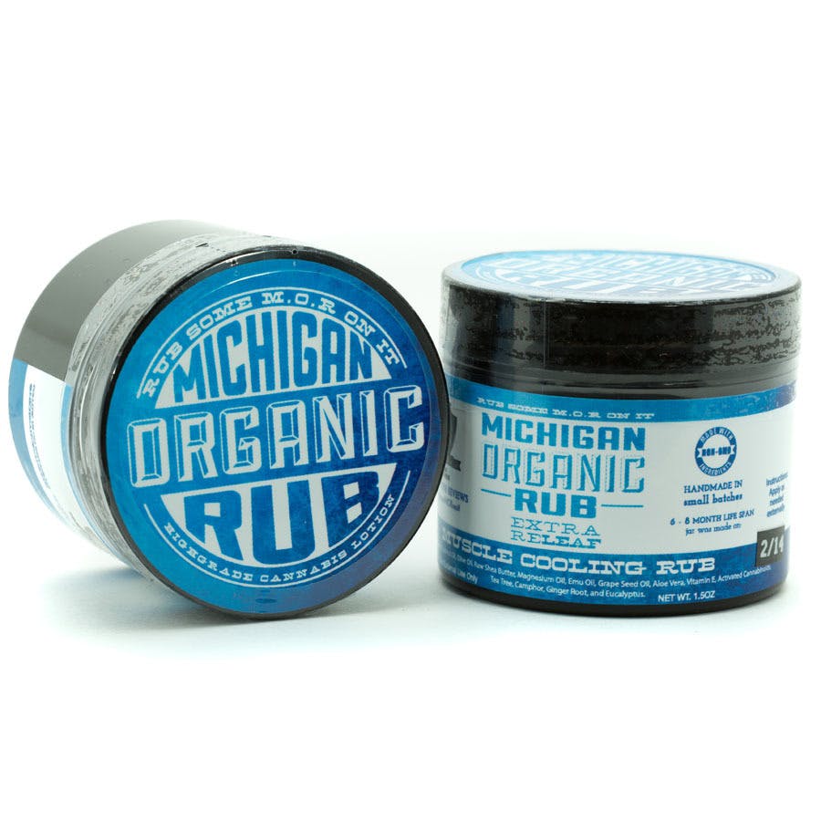 Organic Muscle Cooling Extra Releaf Rub 625mg - Michigan Organic Rub