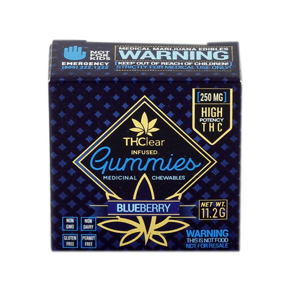 Blueberry Gummies 250mg - THClear