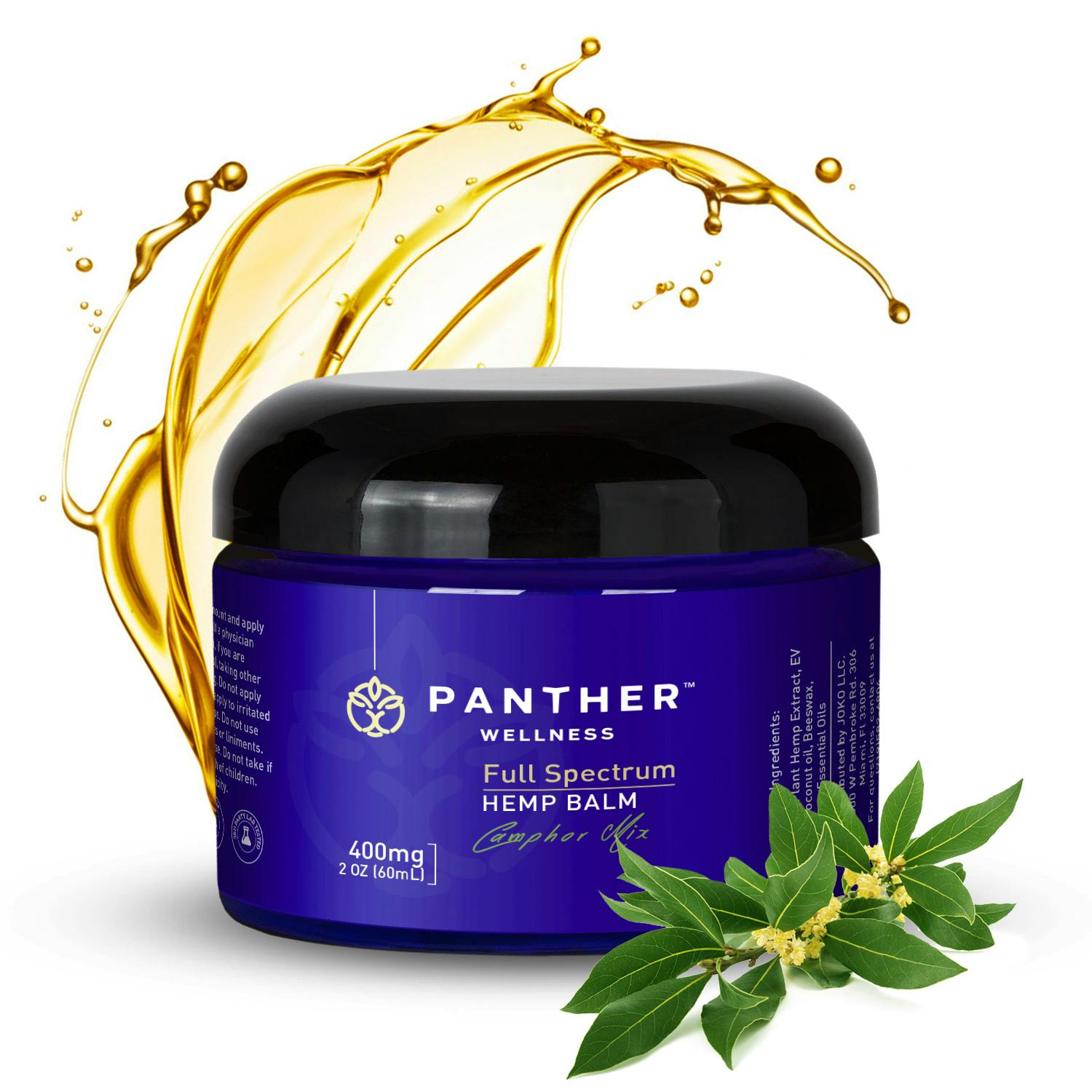 Hemp Balm 400mg - Camphor Mix Scent - 2 oz (60mL) - Panther Wellness