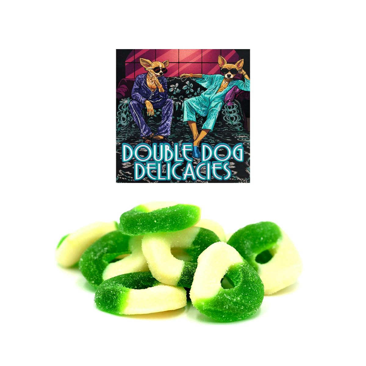 Double Dog Delicacies Gummies - Apple Rings 300mg | Weedmaps