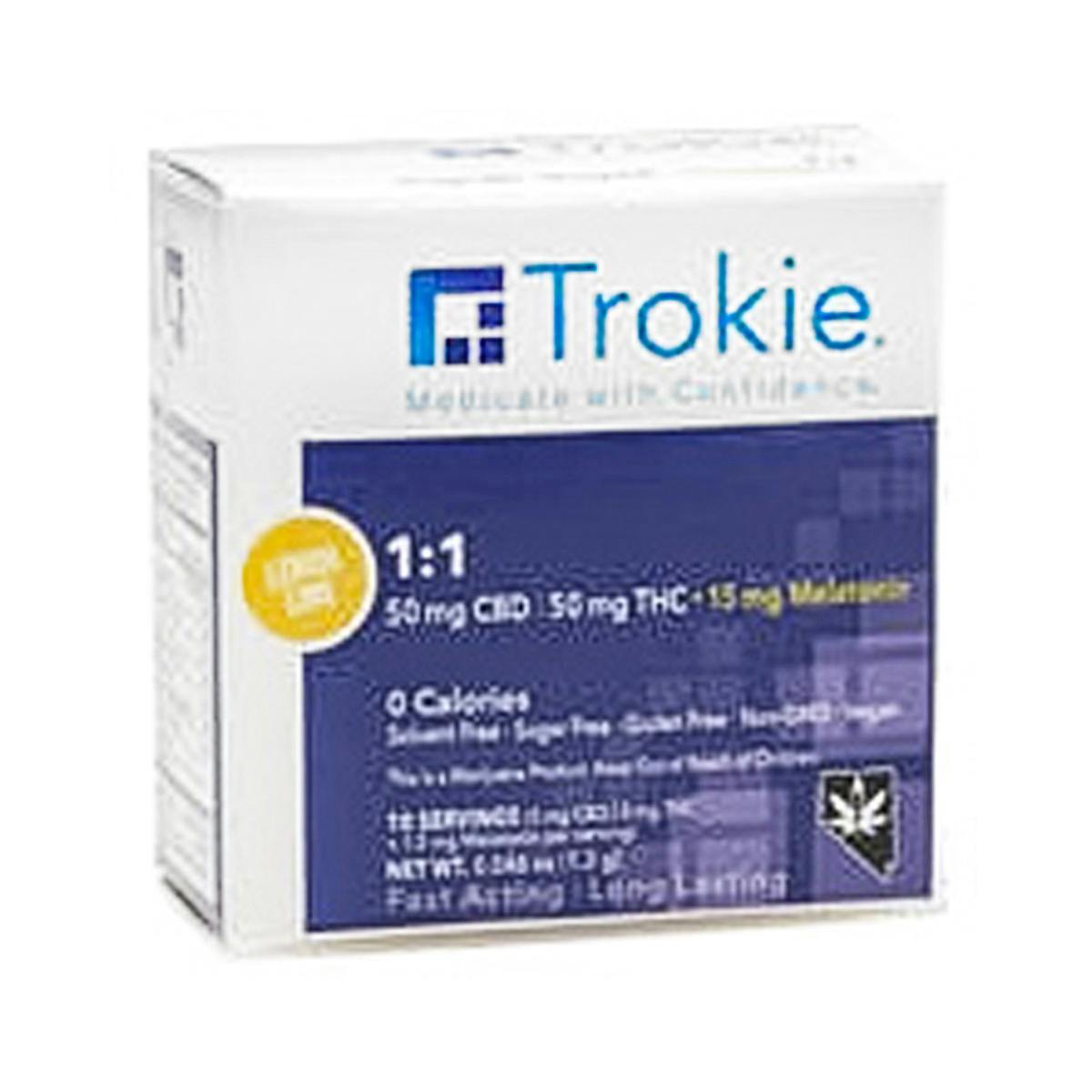 1:1 (CBD-THC) + 15mg Melatonin Trokie Lozenge-NV - Trokie