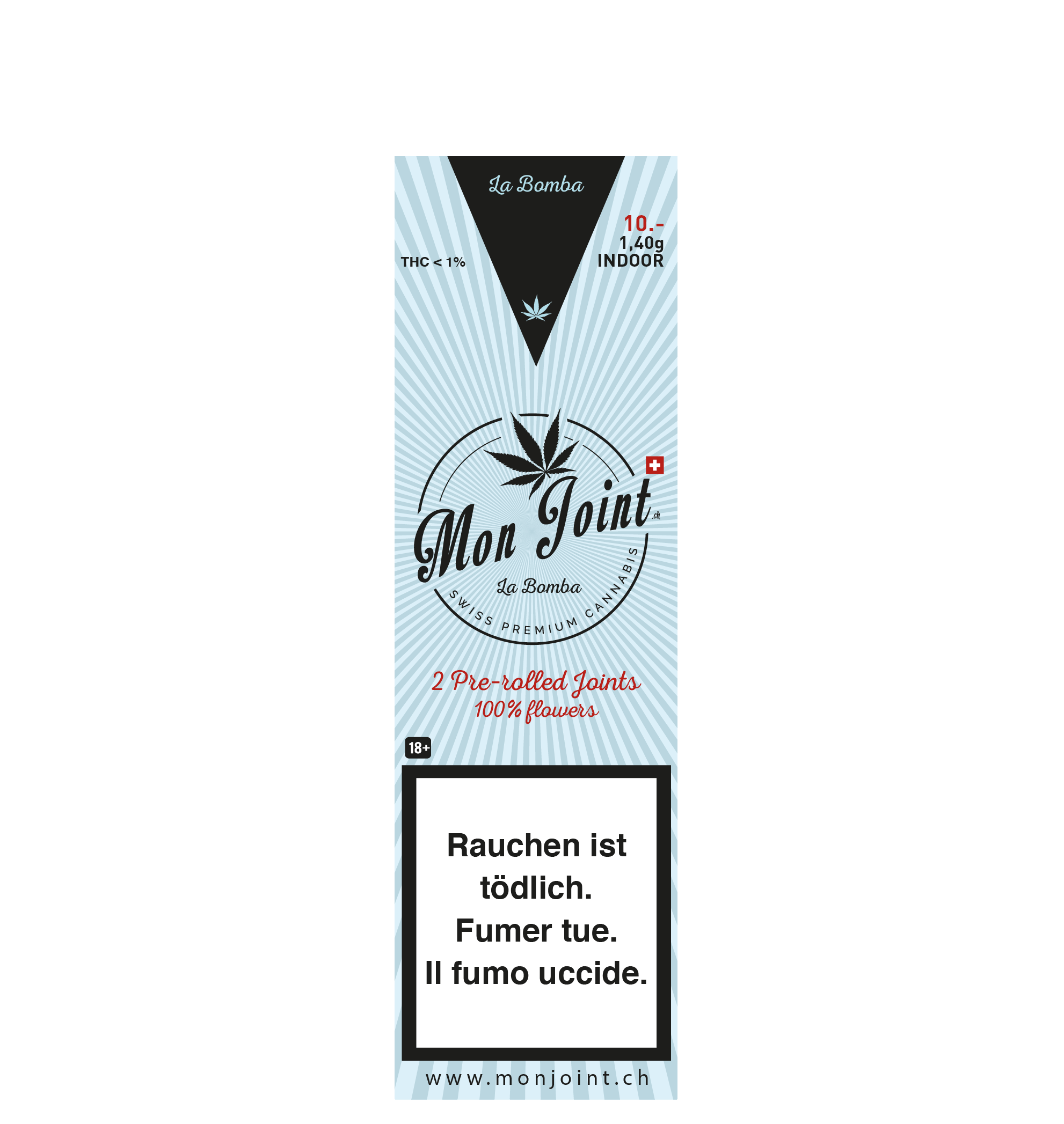 La Bomba 1.4g Indoor, 2 Pre-Rolled Joints - Mon Joint