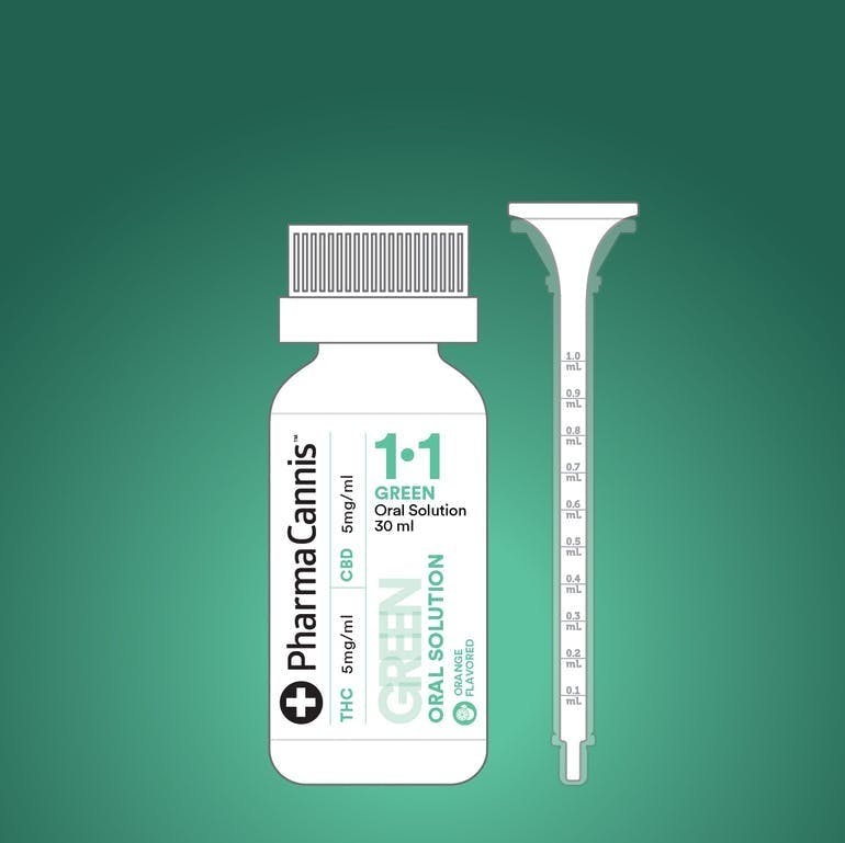 Green Oral Solutions (5X concentration) 1:1 - PharmaCannis