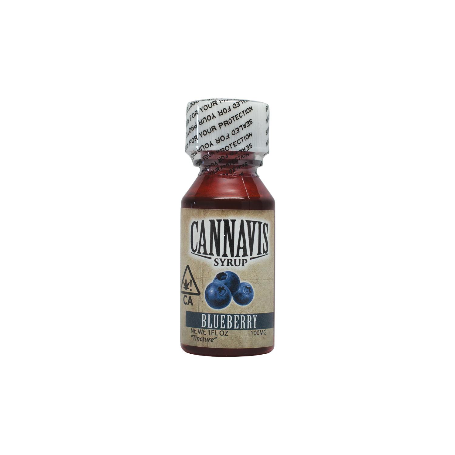 100mg Blueberry THC Syrup Tincture - Cannavis